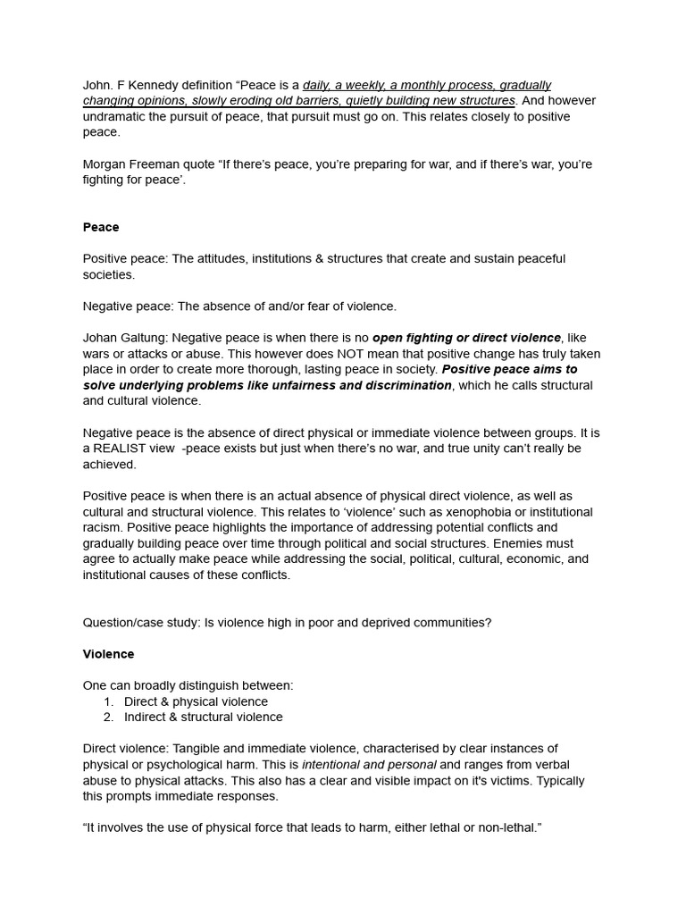 Understanding Political Violence Causes | PDF | Responsibility To ...