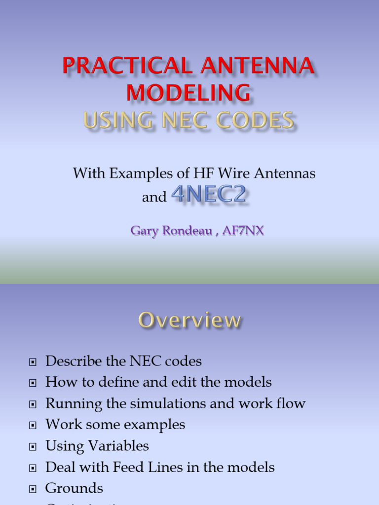Practical Antenna Modeling | PDF | Antenna (Radio) | Information And ...