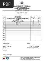Requisition and Issue Slip - Appendix 63 | PDF