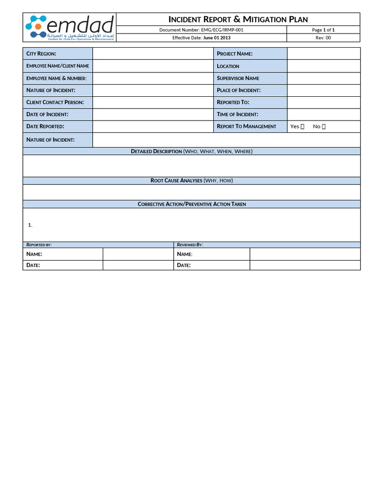 Incident Report & Mitigation Plan | PDF