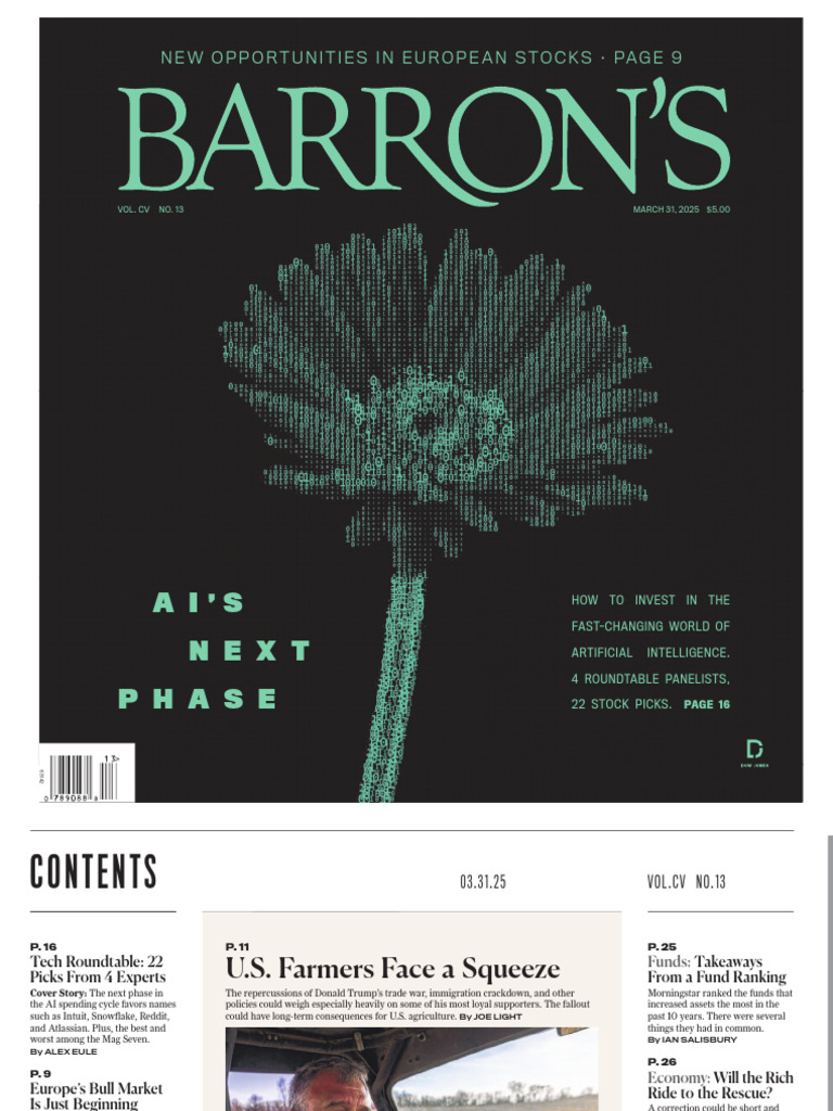 Barrons Magazine - March 31 2025 | PDF | Exchange Traded Fund | Private ...