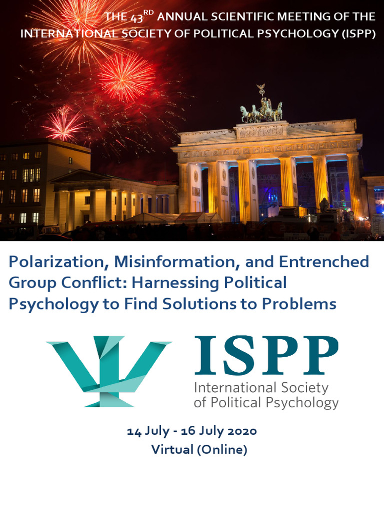 ISPP 2020 Virtual Conference Overview | PDF | Thesis | Social Sciences
