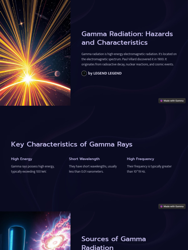 Gamma Radiation Hazards and Characteristics | PDF | Ionizing Radiation ...