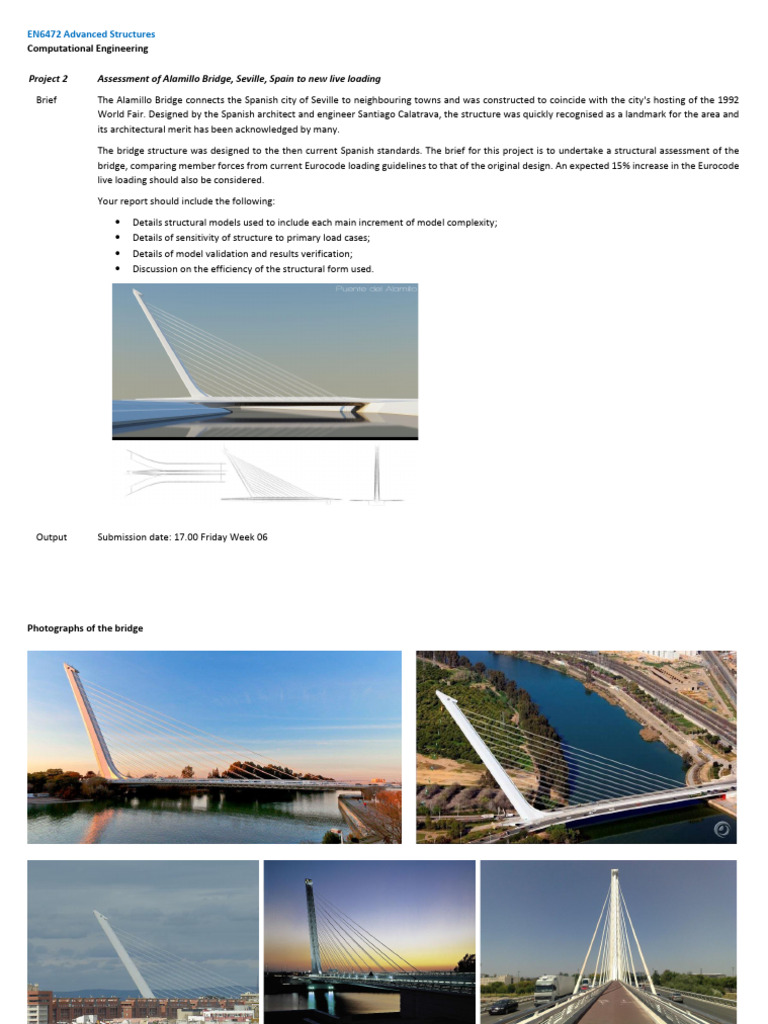 EN6472 2025 P2 Alamillo Brief | PDF | Beam (Structure) | Structural ...