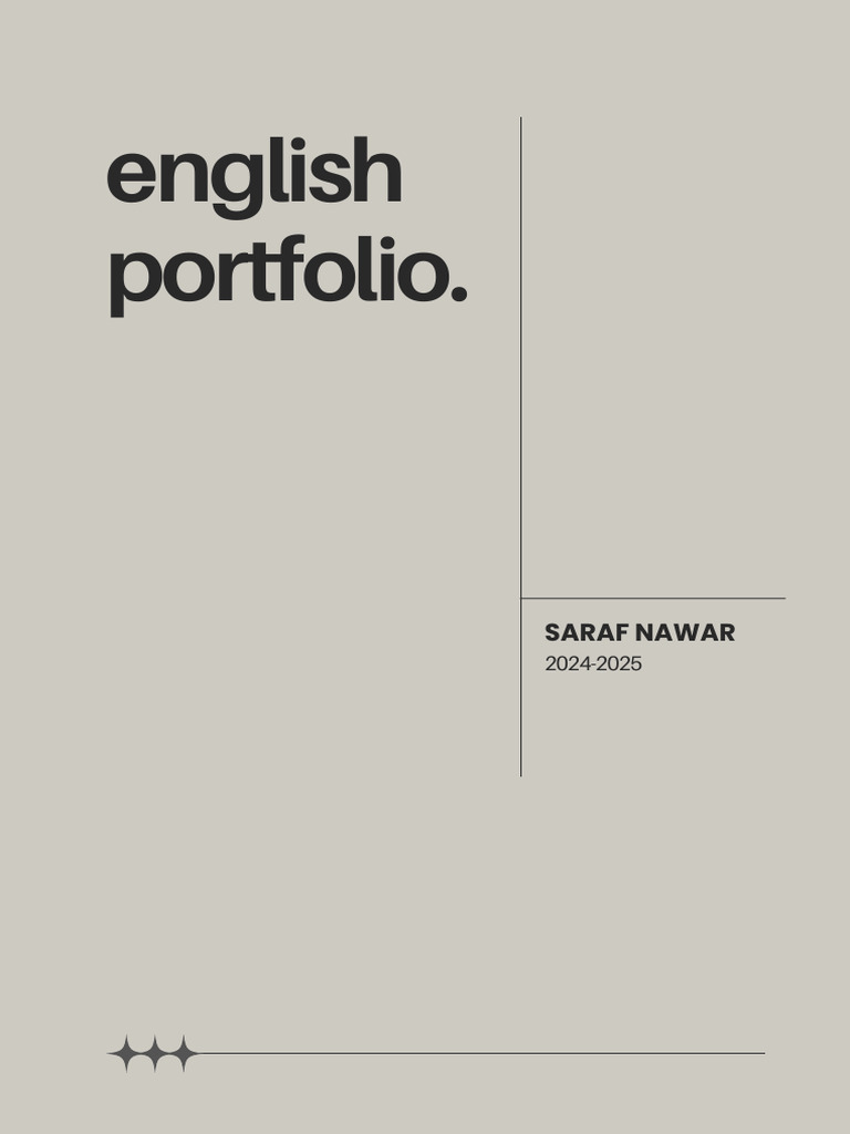 English Portfolio Project - 20250117 - 200805 - 0000 | PDF
