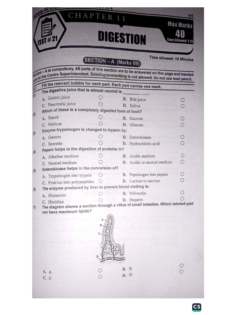 Biology Chapter11 (Modal Paper Solved) | PDF