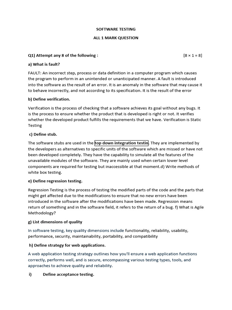 Software Testing Concepts Overview | PDF | Software Testing | Agile ...
