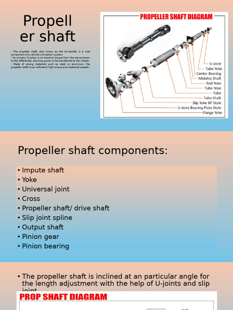 Propeller Shaft | PDF