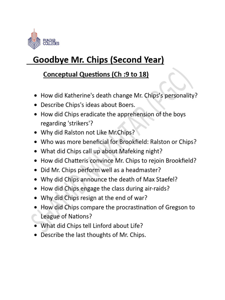 Goodbye MR Chips 2 | PDF