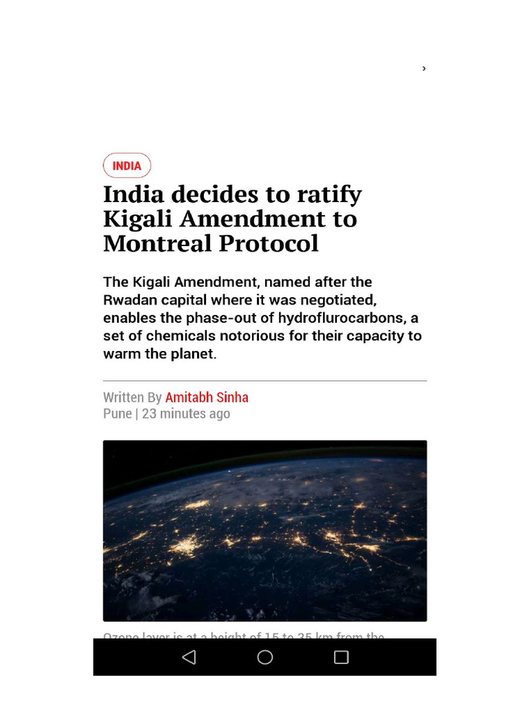 Kigali Amendment | PDF