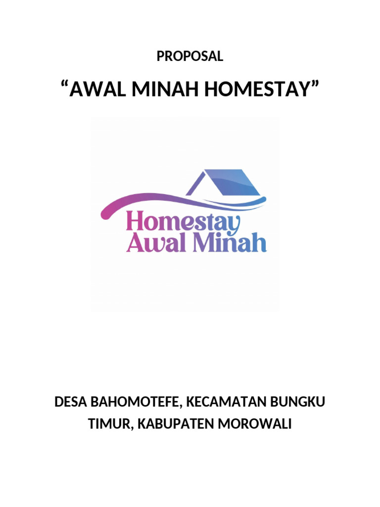 PROPOSAL Homestay | PDF