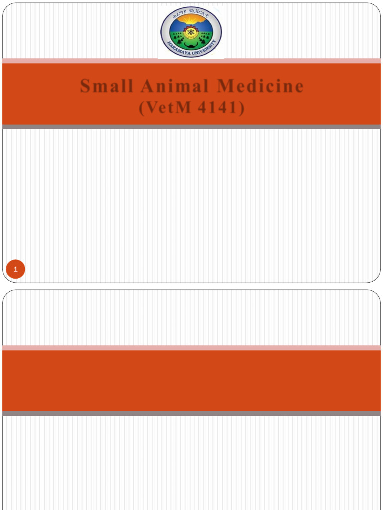 1 Small Animal Medicine Infectious Disease 2015 Half Softcopy Tor | PDF ...
