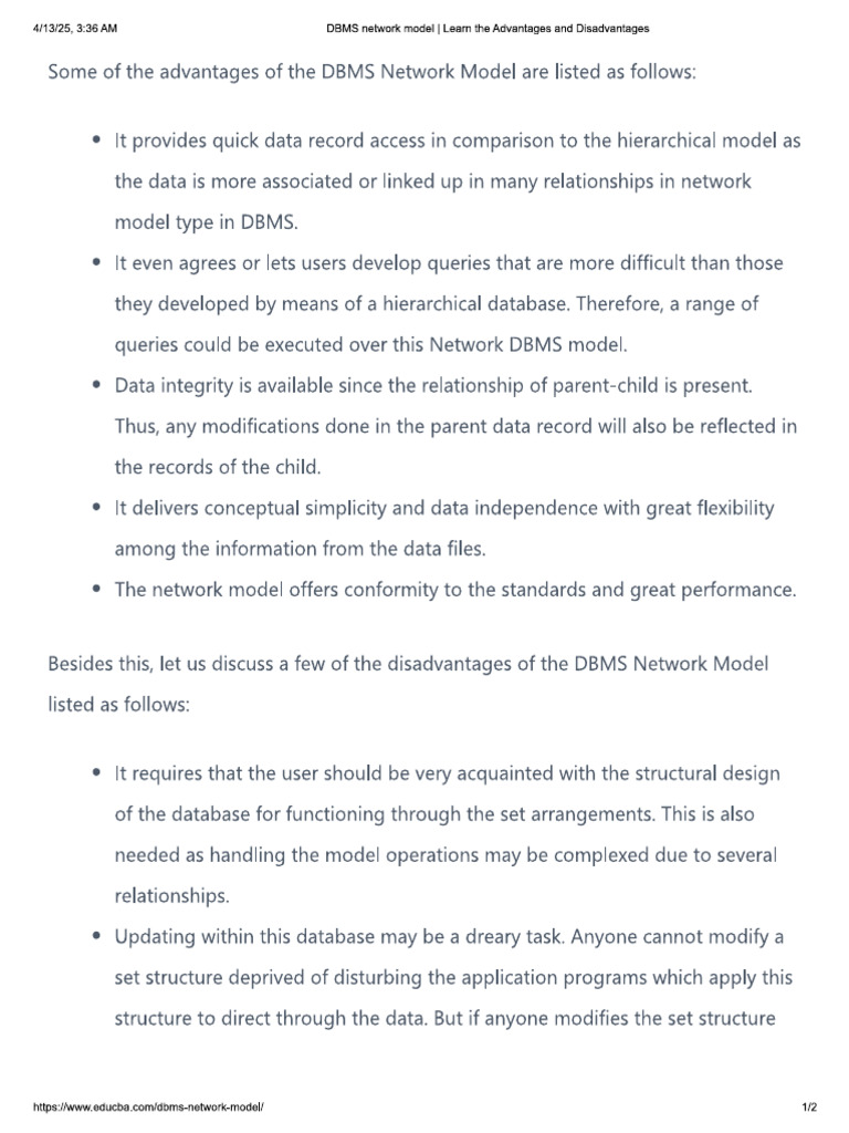 Advan and Disadvan Nework | PDF
