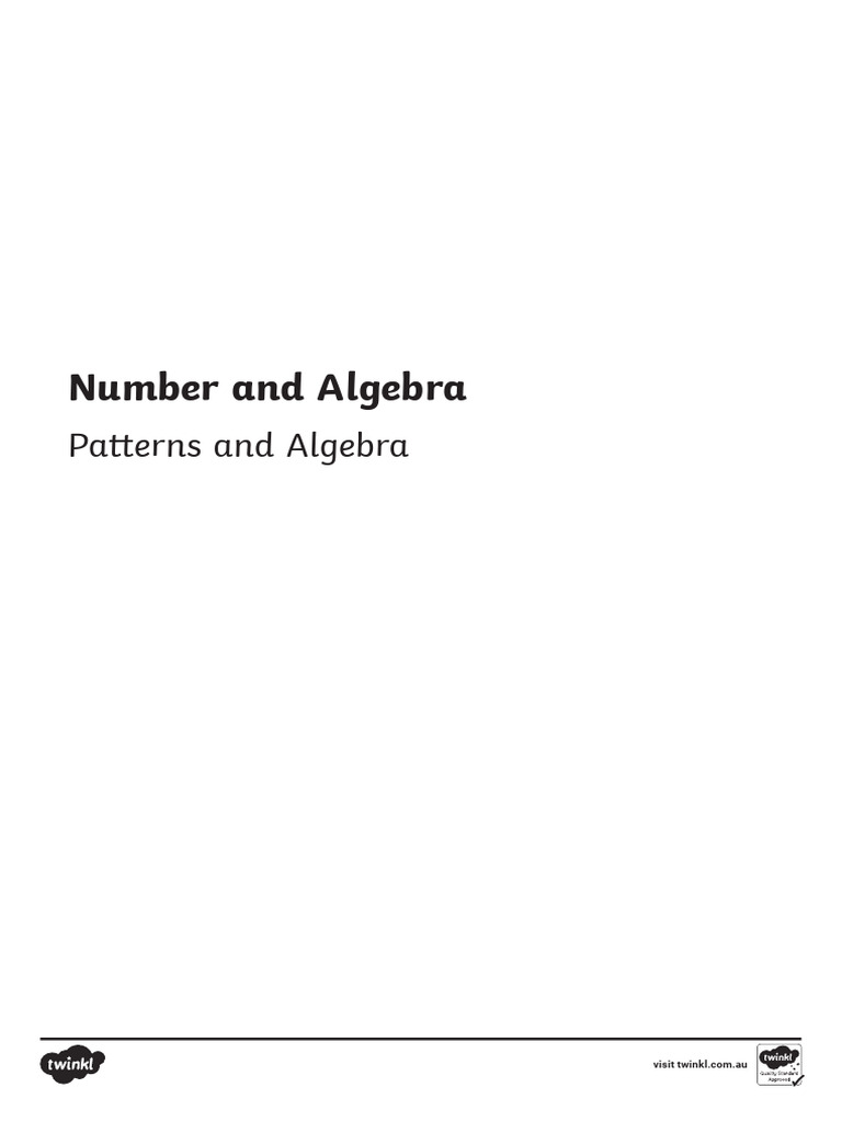Year 6 Patterns and Algebra Test | PDF | Numbers | Algebra