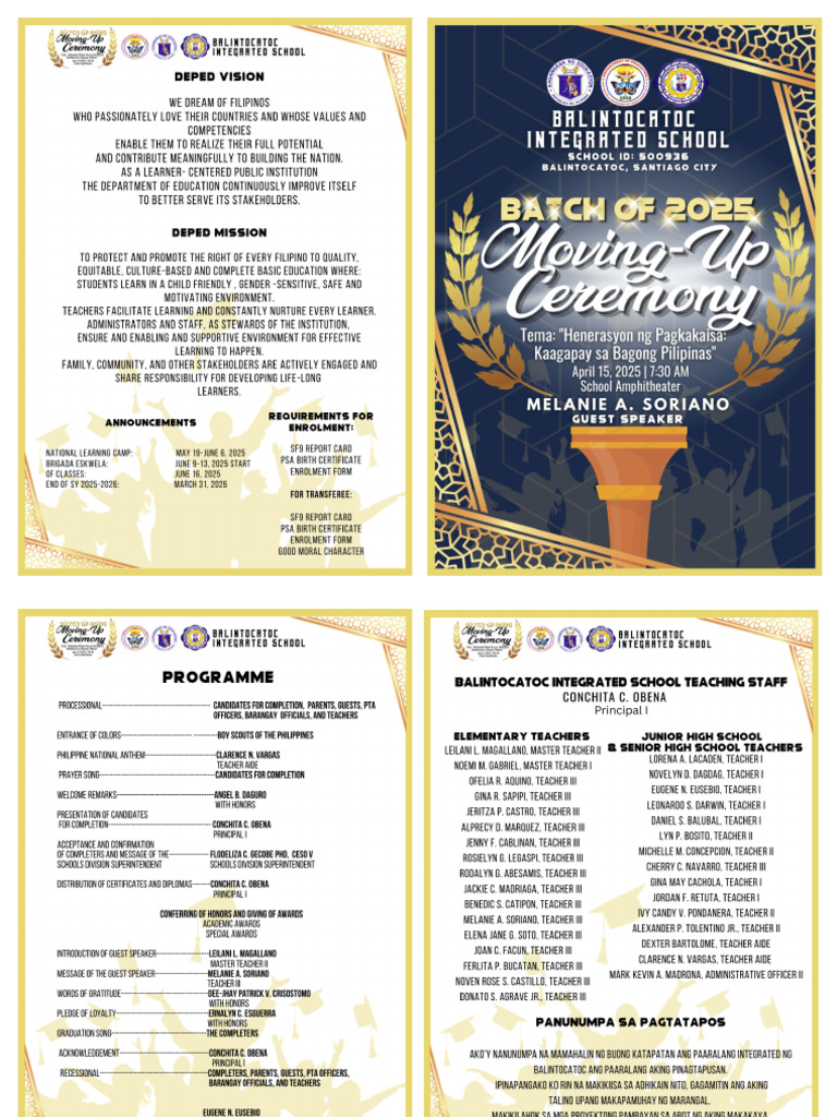 2025 Moving Up Invitation | PDF