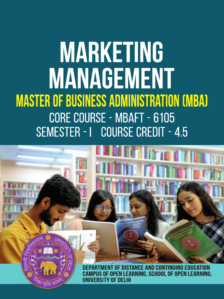 Marketing Management Study Material | PDF | Marketing | Brand