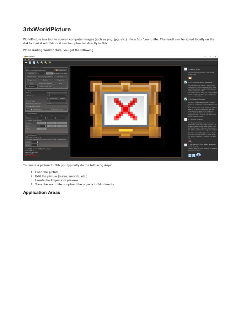3 DX World Picture Manual | PDF | Pixel | Computer Graphics