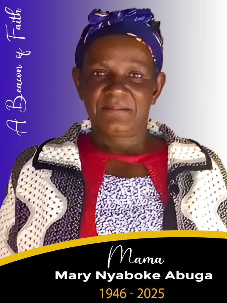 late Mama Mary Nyaboke Abuga | PDF | Love