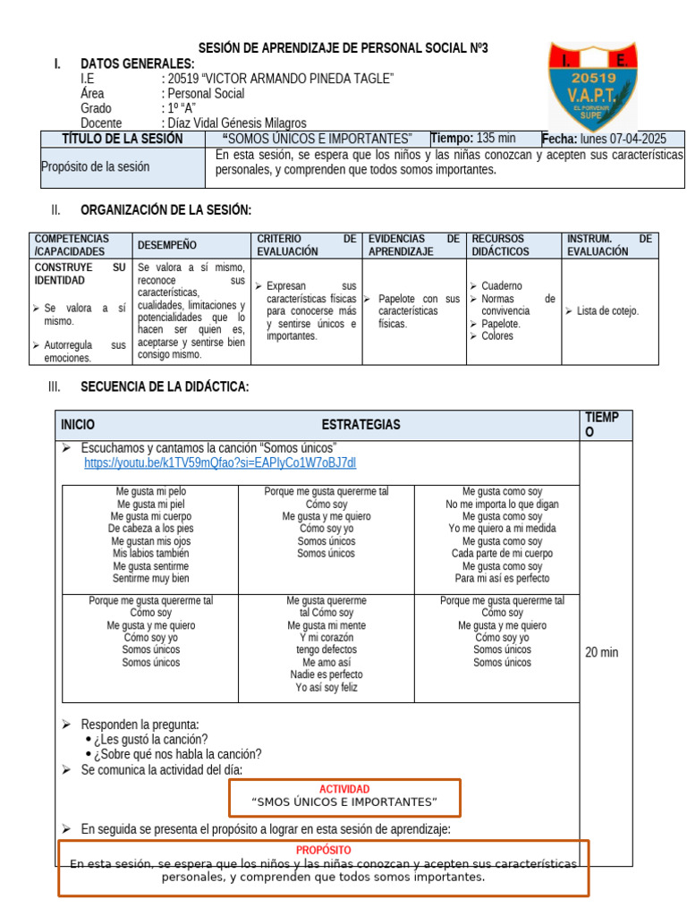 Somos Únicos e Importantes | PDF | Aprendizaje | Neurociencia