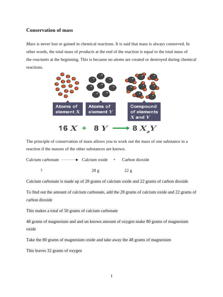 Year 9 Conservation of Mass, Displacement Reactions & Rate Ofreaction ...