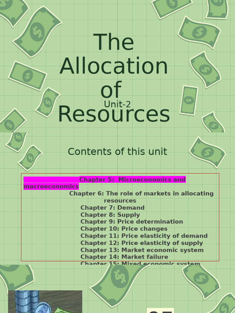 CHPT 5 The Allocation of Resources | PDF