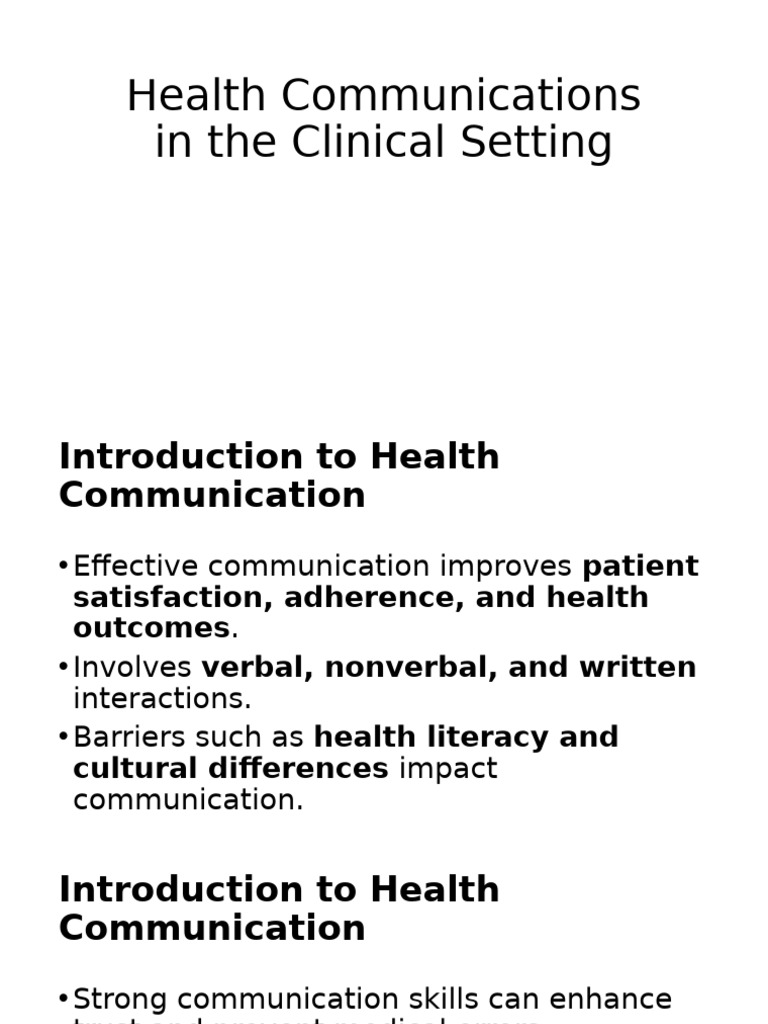 Effective Health Communication Strategies | PDF | Communication ...