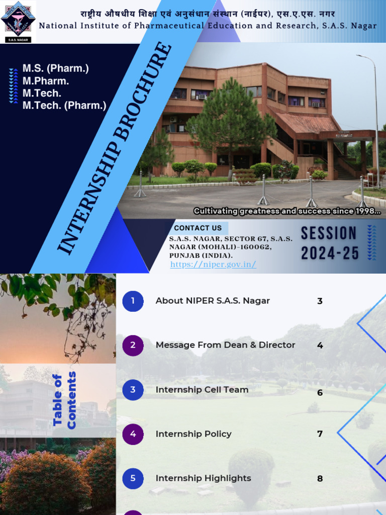 Internship Brochure 2024 25 1739957151 | PDF | Pharmaceutical Industry
