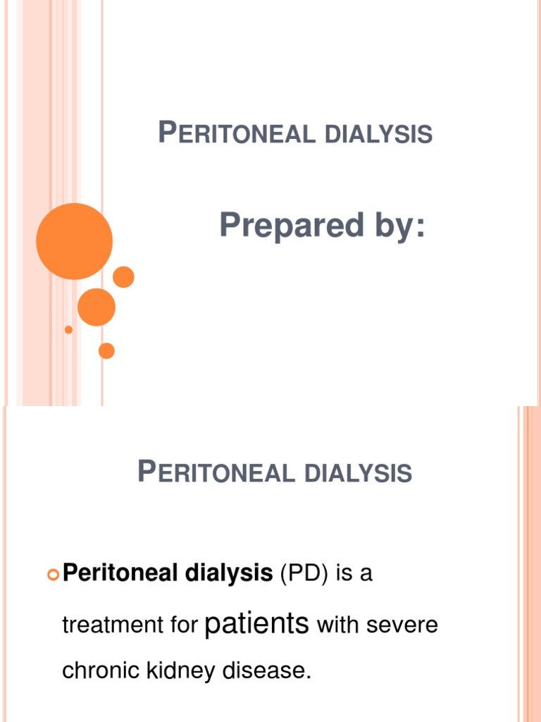 Peritoneal Dialysis | PDF | Dialysis | Diseases And Disorders
