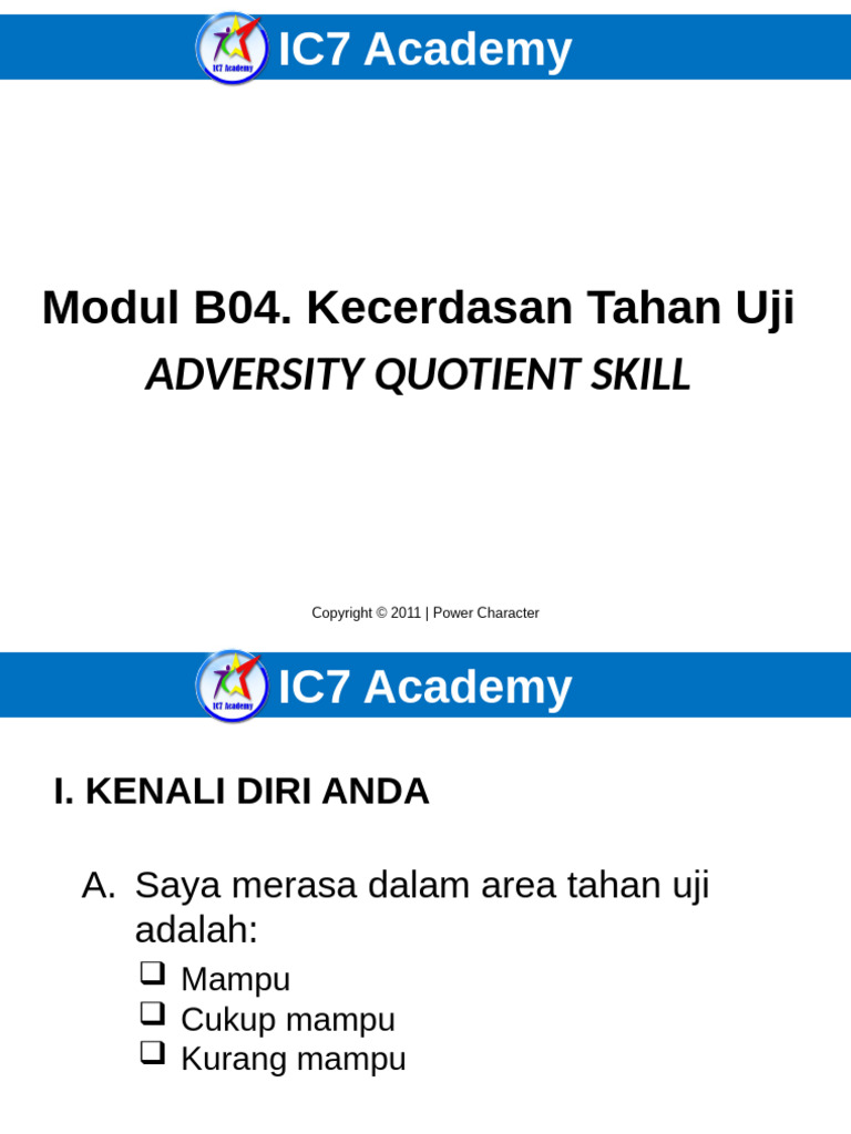 07-Modul B04. Kecerdasan Tahan Uji | PDF