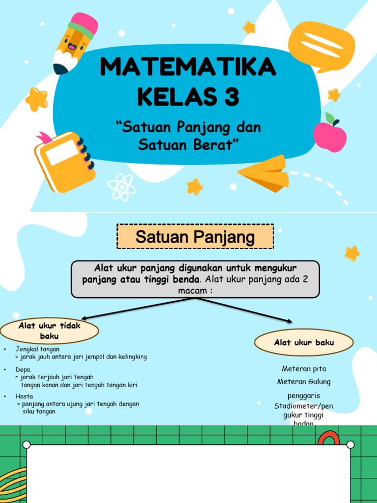 Satuan Panjang dalam Pengukuran Matematika | PDF