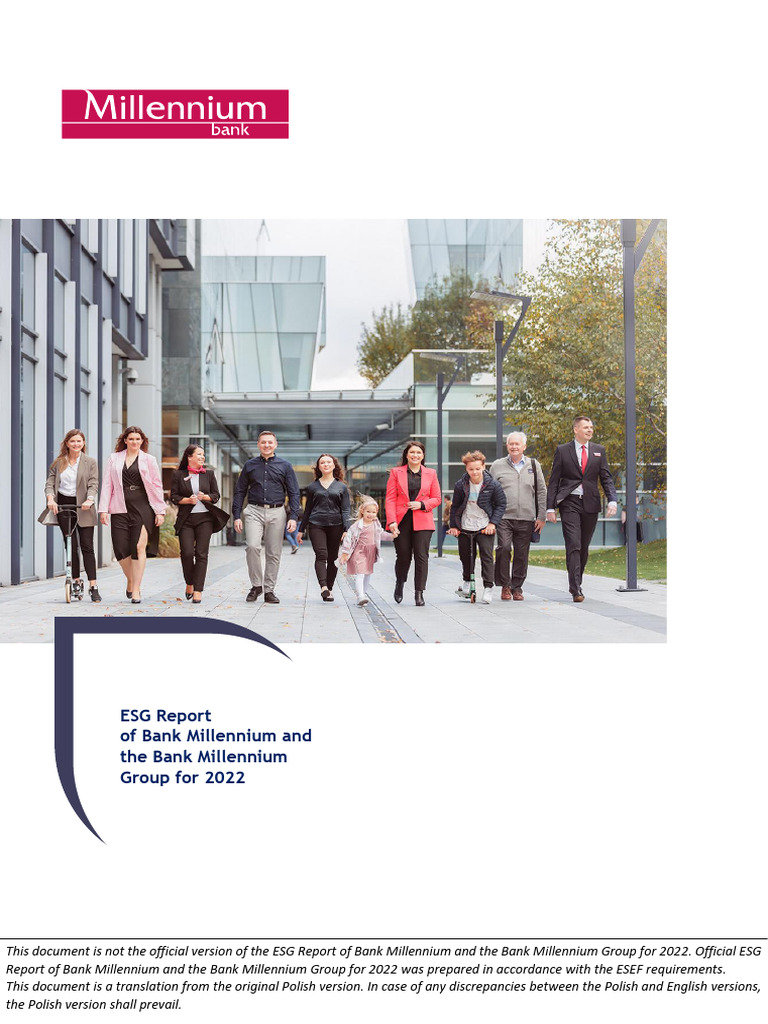 3 - ESG Report of Bank Millennium and The Bank Millennium Group For ...