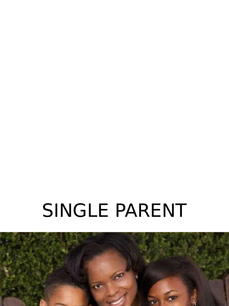 Single Parent | PDF | Child Care | Single Parent