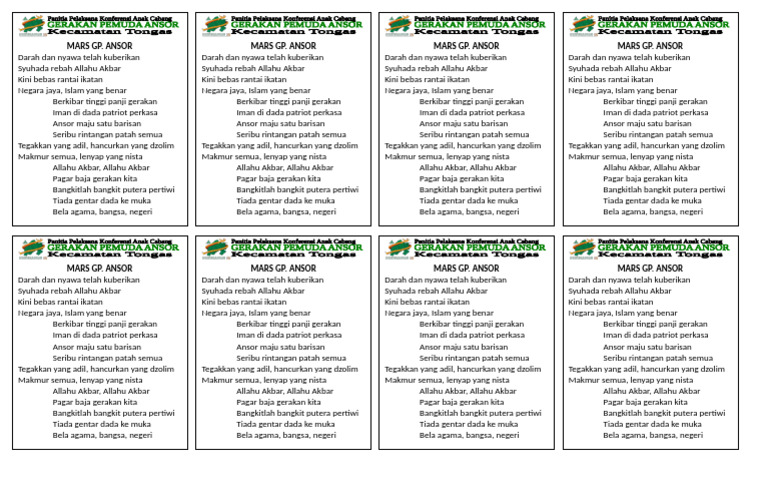 Teks Mars Ansor | PDF