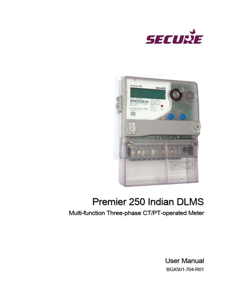 Premier 250 Meter User Manual | PDF | Mains Electricity | Electric Current