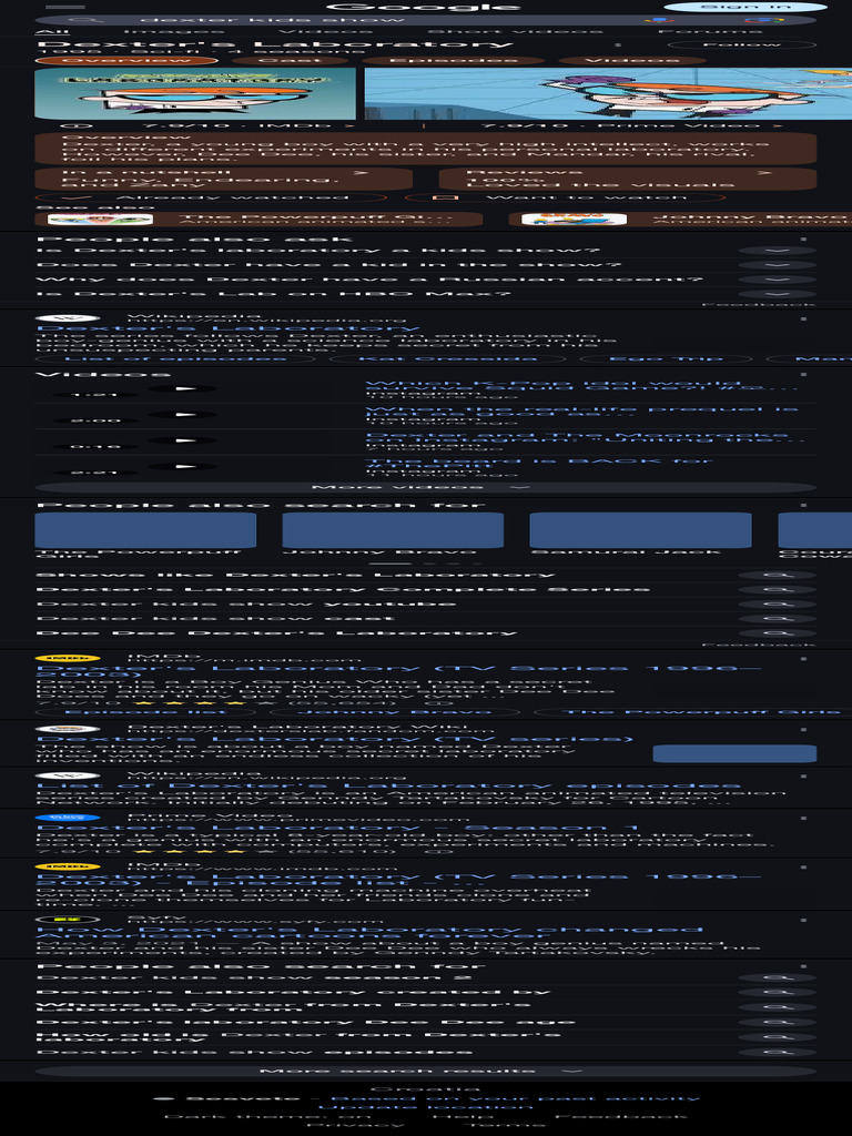 Dexter Kids Show - Google Search | PDF | Animated Television Series ...