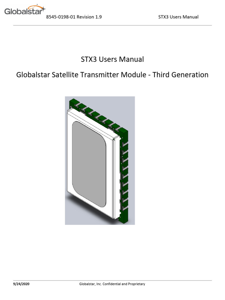 8545-0198-01 STX3 Users Manual 1.9 | PDF | Antenna (Radio) | Communications Satellite