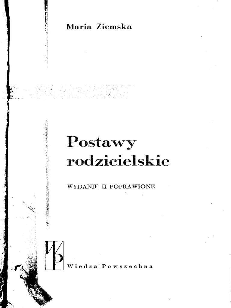Postawy Rodzicielskie - M. Ziemska 1 | PDF