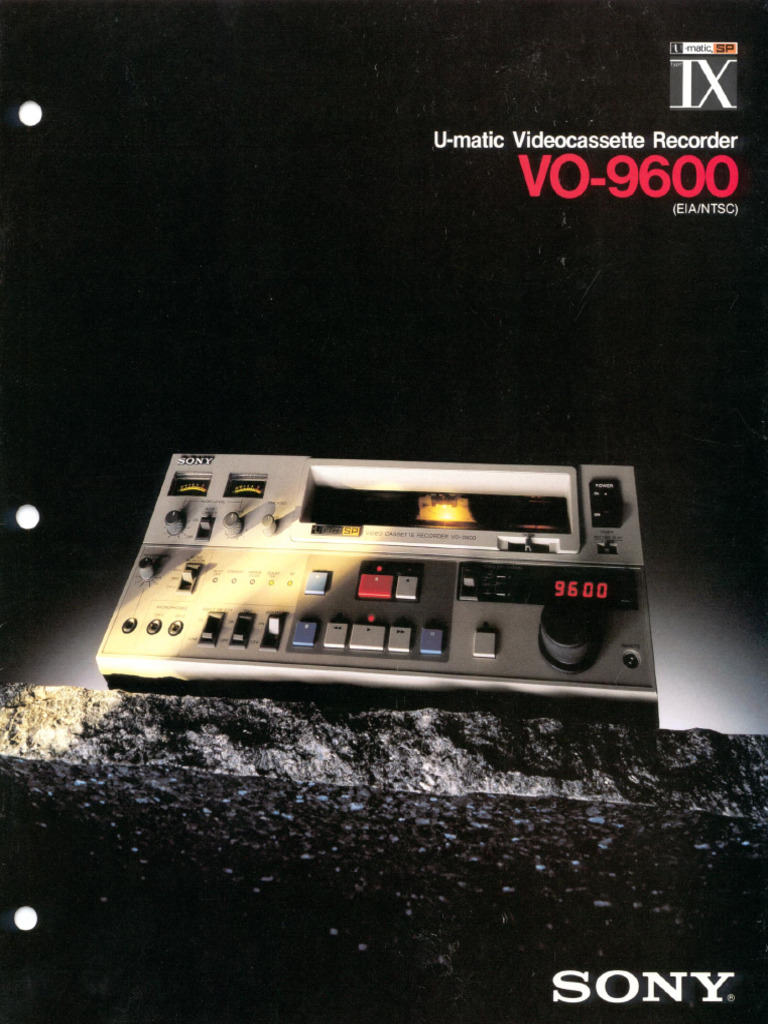 Sony Vo-9600 | PDF
