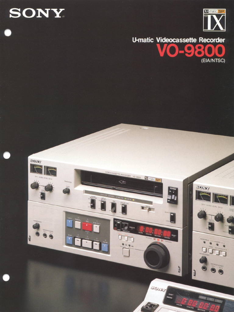 Sony Vo-9800 | PDF