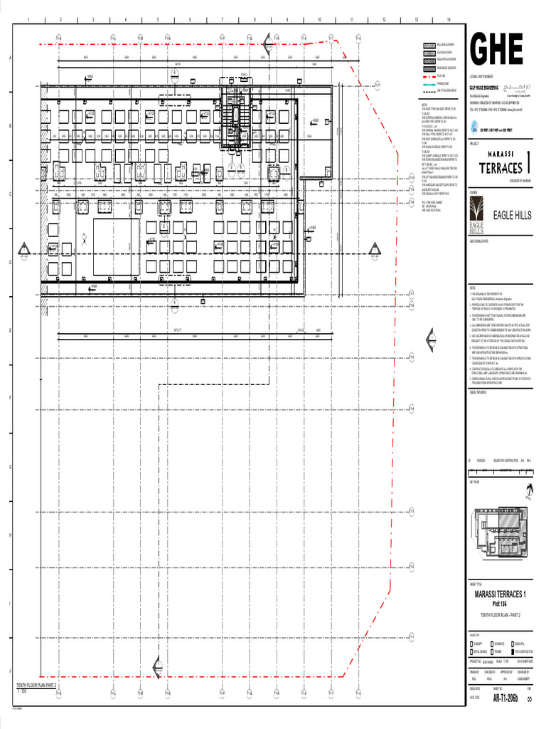 AR-T1-206b-TENTH FLOOR PLAN - PART 2 | PDF | Buildings And Structures ...