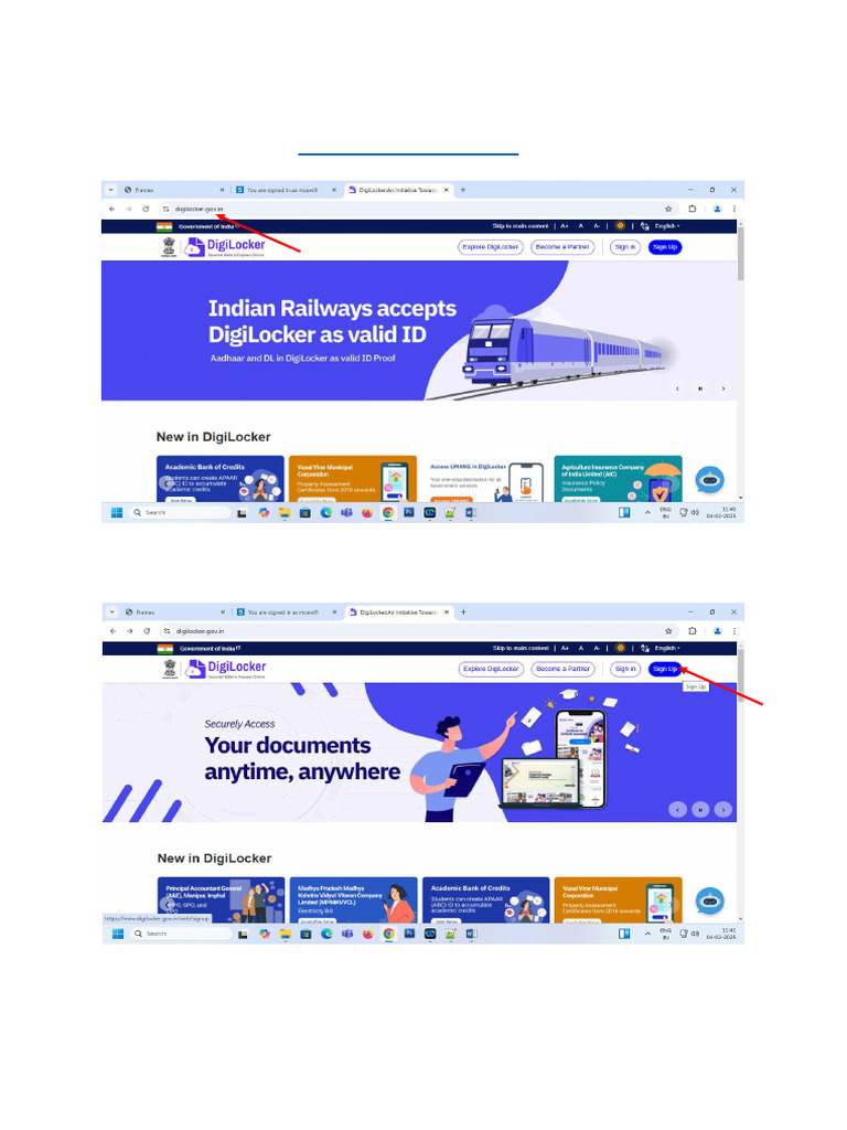 Steps For ABC Account Creation - APAAR ID | PDF