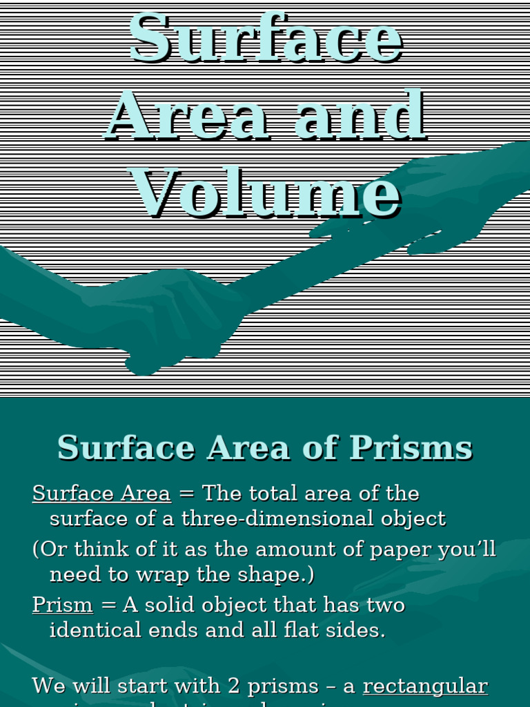 Surface Area and Volume of Prisms | PDF | Area | Rectangle
