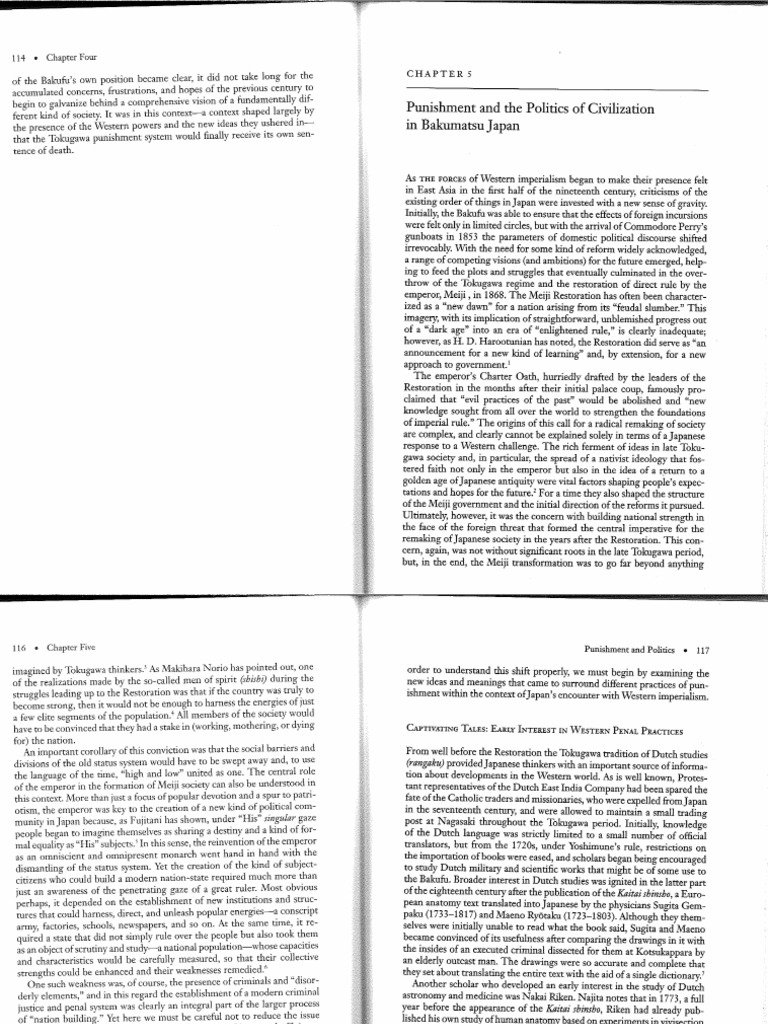 Daniel Botsman (Punishment and Power in The Making of Modern Japan) | PDF