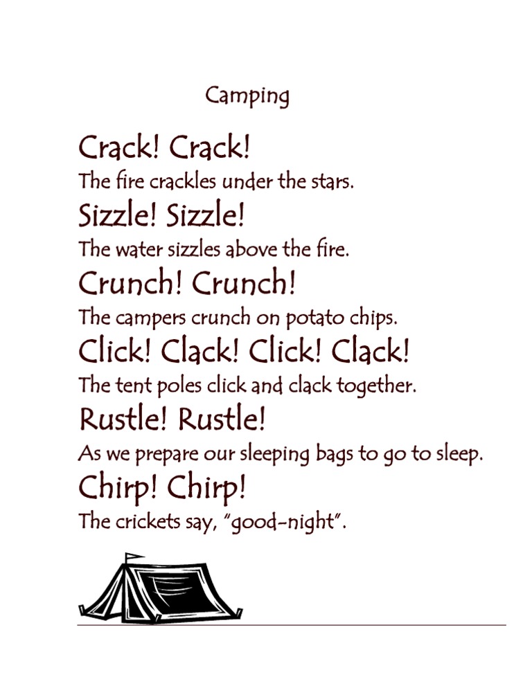 Camping Poem | PDF