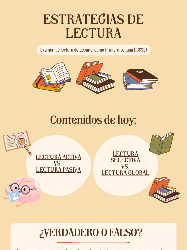 Estrategias de Lectura en Español IGCSE | PDF | Imagen | Comunicación ...