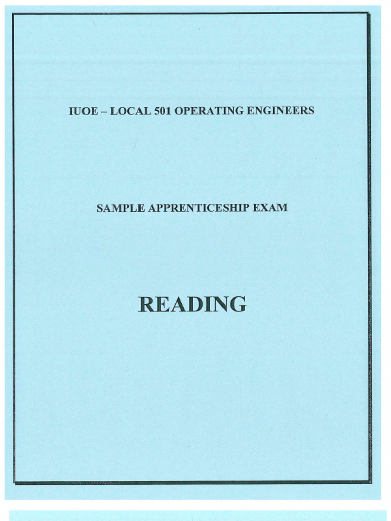 Sample-Apprenticeship-Exam | PDF