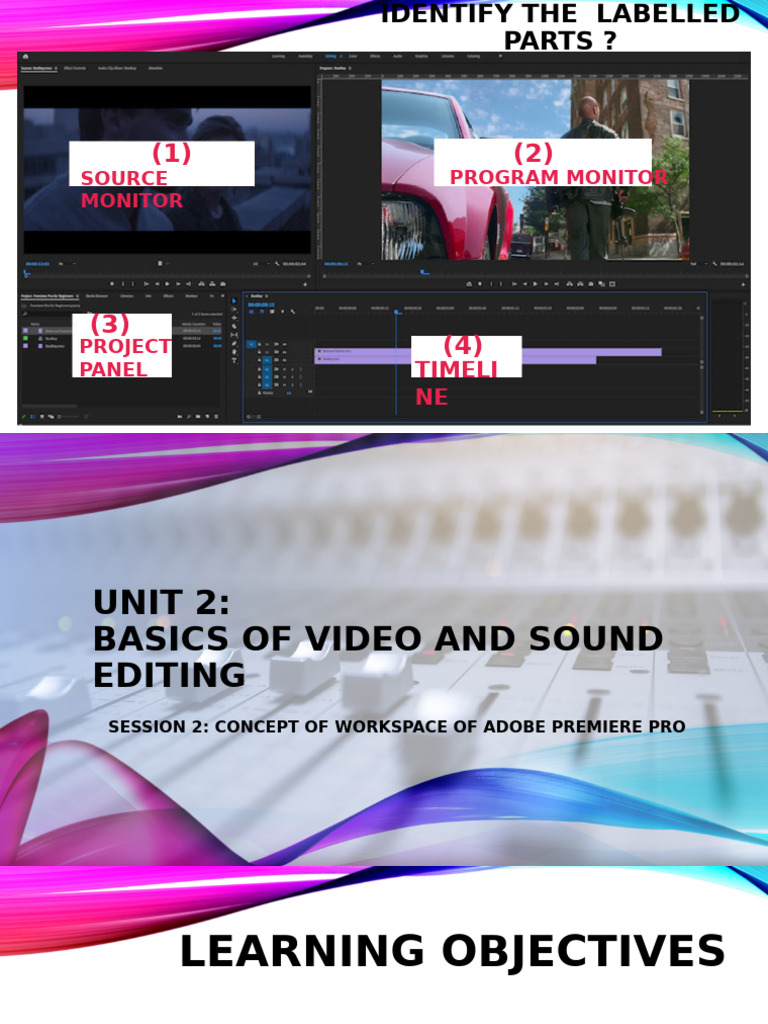 Unit2-Adobe Premier Pro-Tools&workspace | PDF | Software
