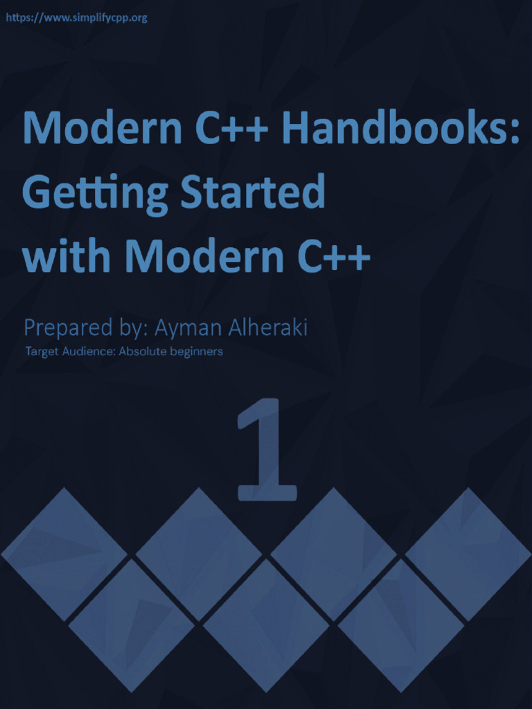 Book1 Getting Started With Modern CPP | PDF | C++ | Object Oriented Programming