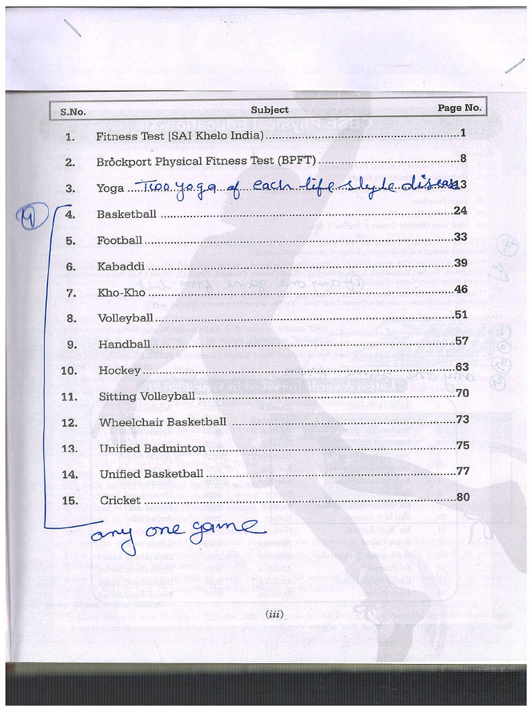 Phy.Edu. XII Practical File Contents | PDF