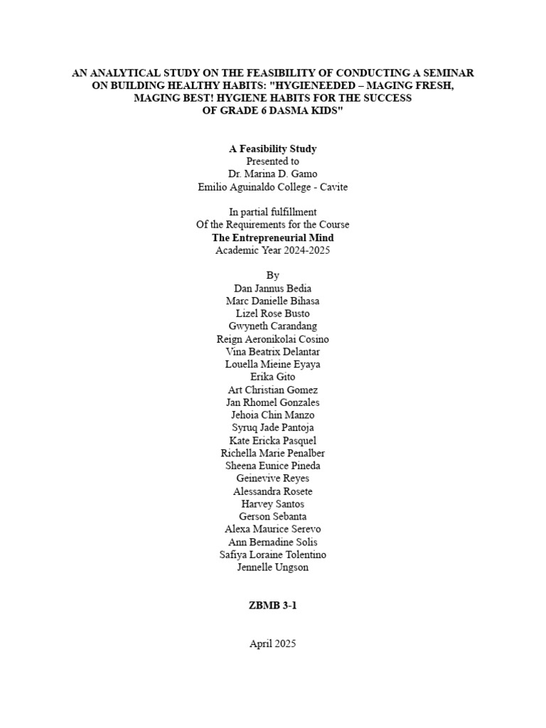 FEASIBILITY-STUDY-HYGIENEEDED-MAGING-FRESH-MAGING-BEST-HYGIENE-HABITS-FOR-THE-SUCCESS-OF-GRADE-6 ...